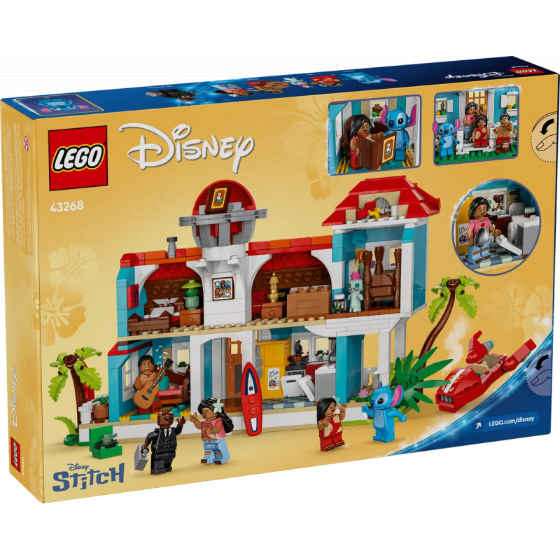 LEGO 43268 Casa en la Playa de Lilo y Stitch - Disney - 834 Piezas